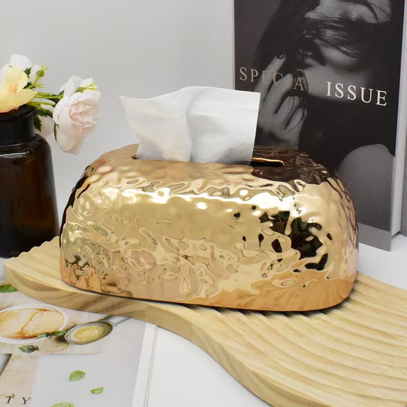 European luxury corrugated tissue box living room dining table coffee ...