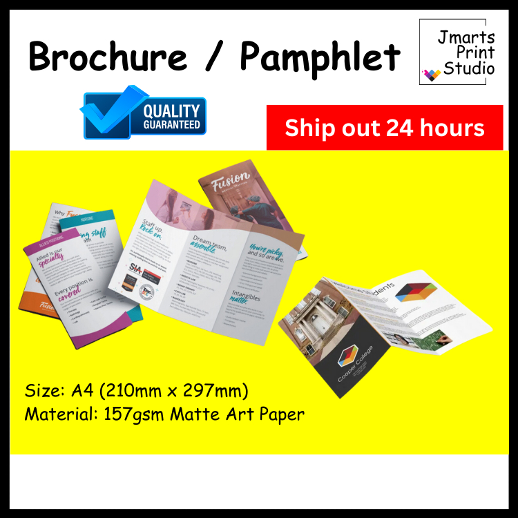 (24hours ship out) Brochure Printing / Pamphlet Printing / Size: A4 ...