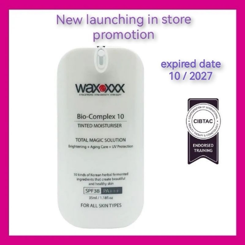 Waxxxx Bio complex 10 Tinted moisturizer BC Cream 35ml SPF38 Wax xxx | Shopee Malaysia