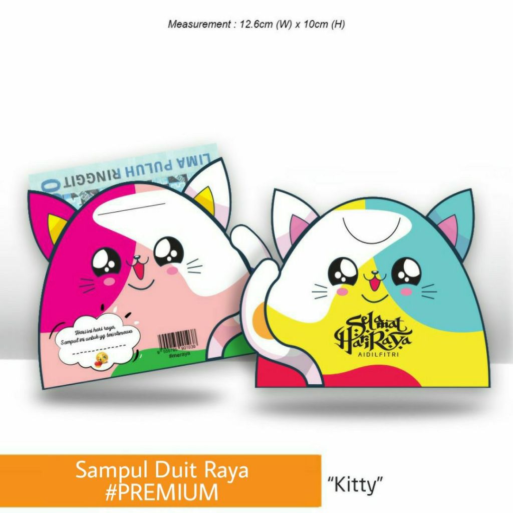 [ MENAAMI ] CUTE KITTY CAT SAMPUL DUIT RAYA 2025 ANGPAO MONEY PACKET ...