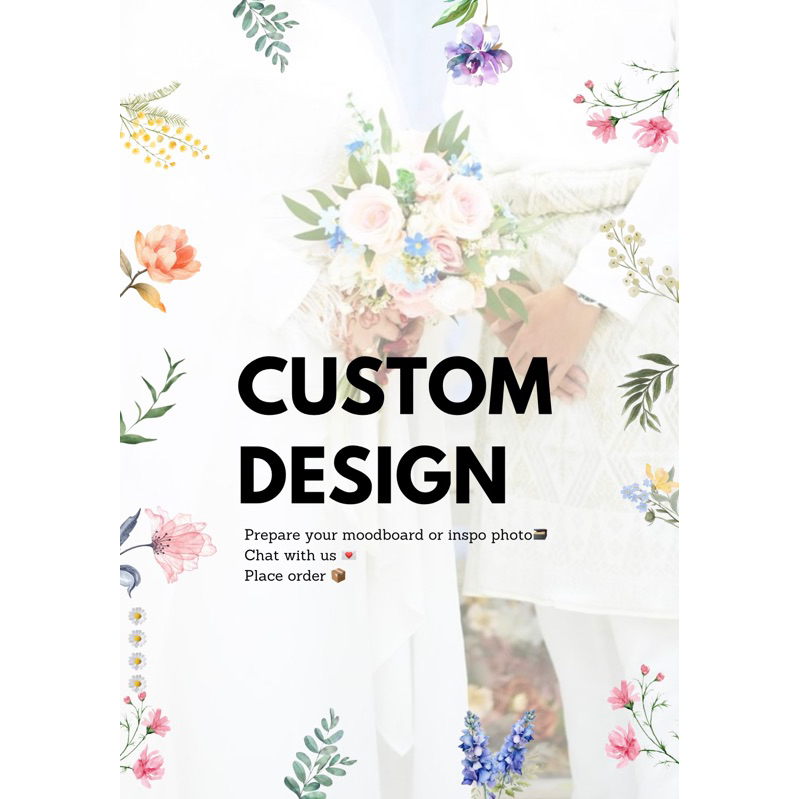 Custom Wedding Hand Bouquet Design | Bunga tangan | Nikah | Sanding ...