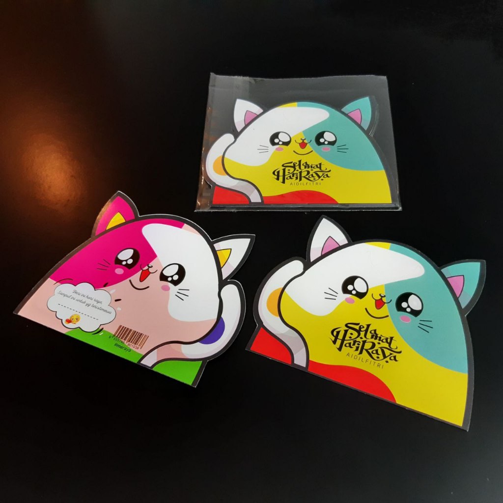 [ PAKET 7+1 PERCUMA ] Meow KittyCat Sampul Raya Cantik 2025 PREMIUM ...