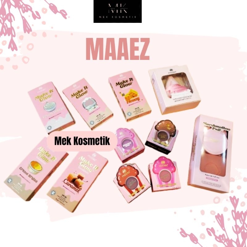 MAAEZ FOUNDATION | MAAEZ 15g CREAM BLUSH | TRIANGULAR POWDER PUFF ...