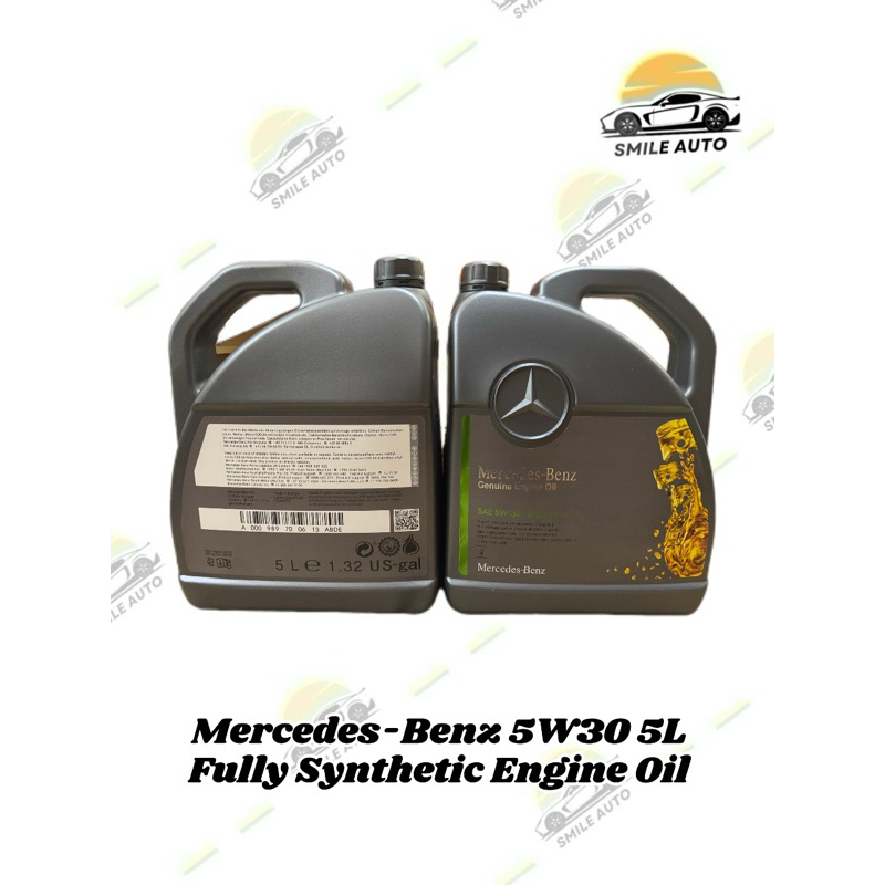 Mercedes Benz Genuine Engine Oil 5W30 5L | Shopee Malaysia