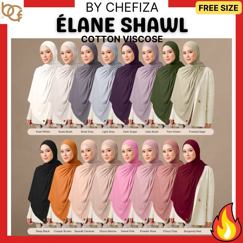 ELANE SHAWL TUDUNG SOUK BY CHEFIZA BCF | Shopee Malaysia