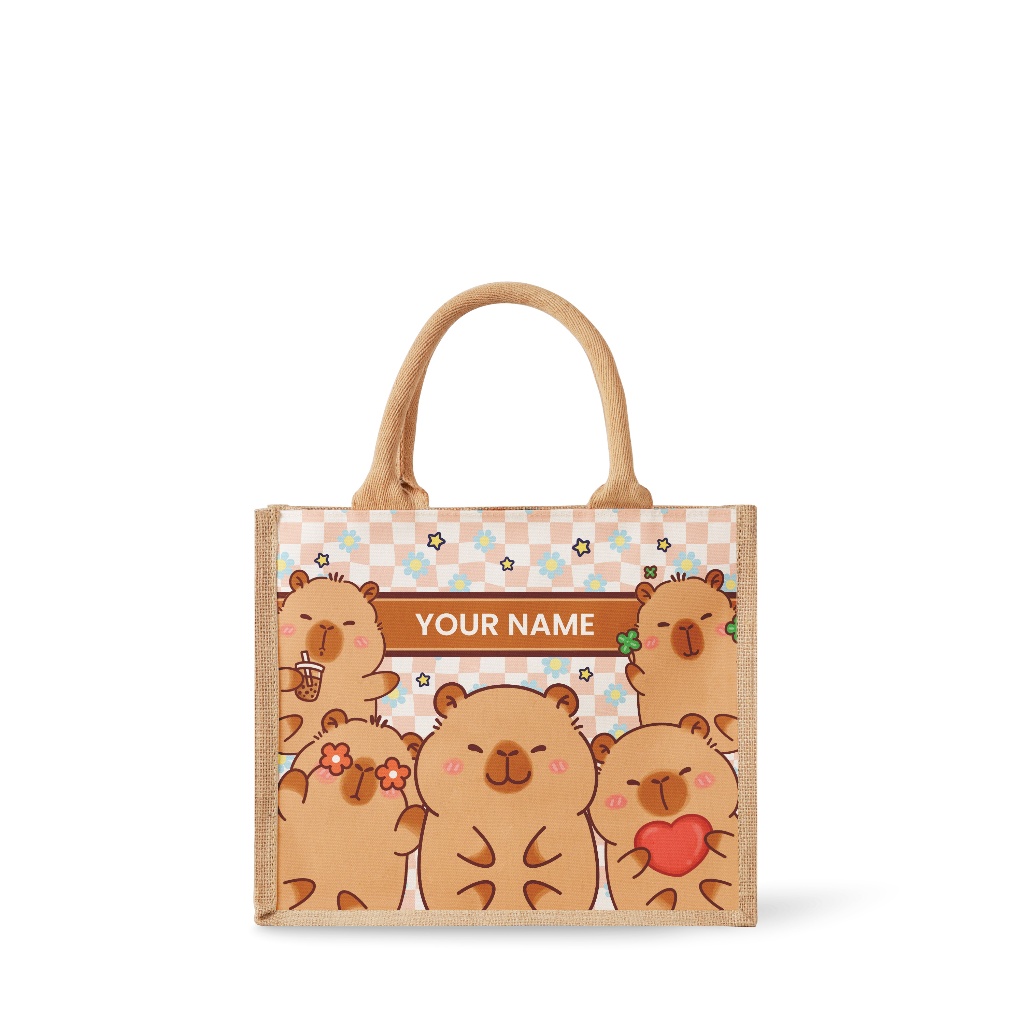 FAMSY Capybara Collection Tote Bag (With Name Customisation) | Shopee ...