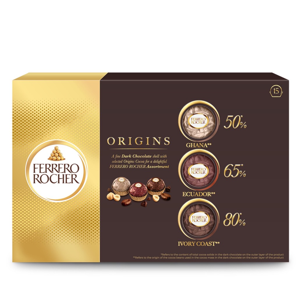 Ferrero Rocher Dark Chocolate Origins T15, 187.5g | Shopee Malaysia