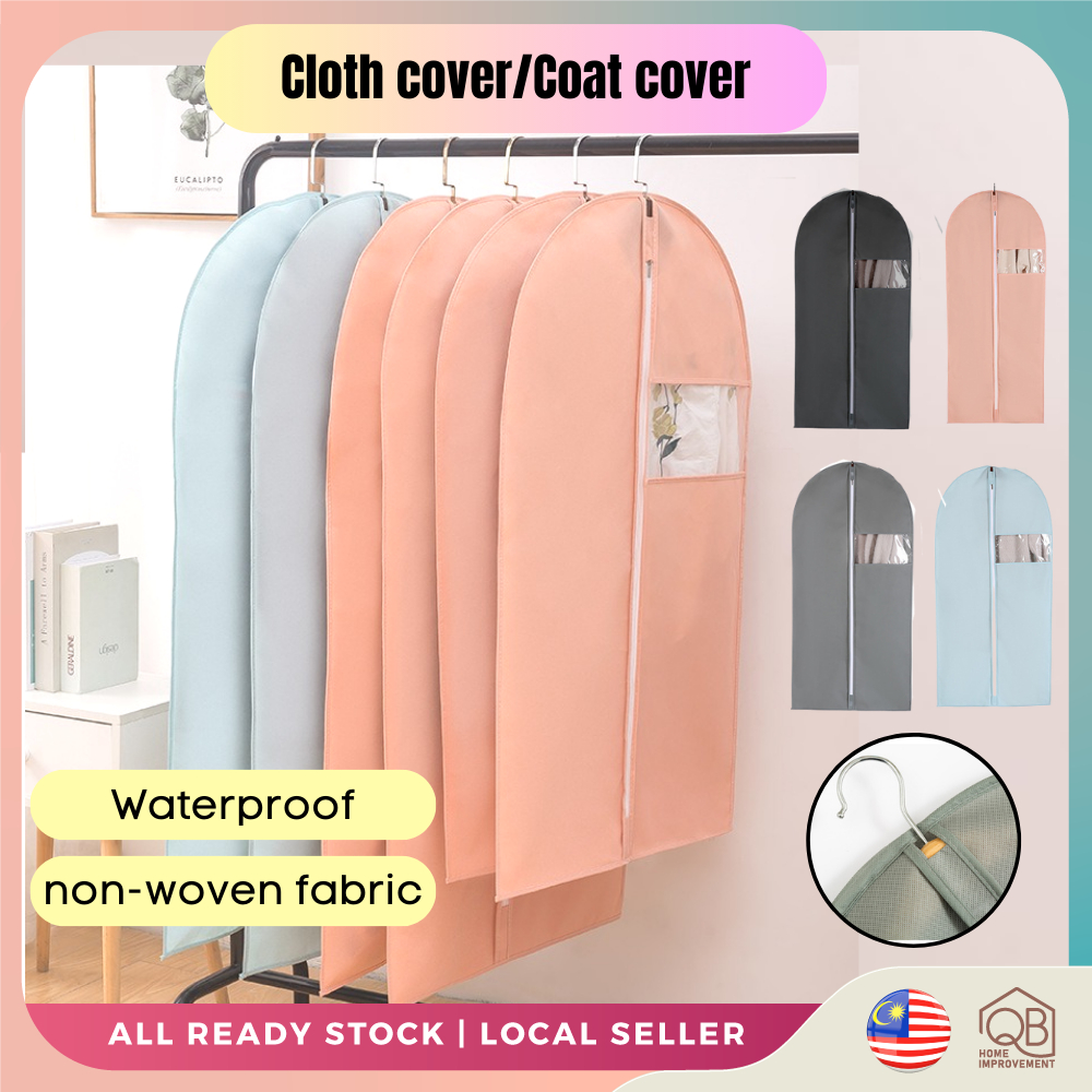 QB cover clothes plastic cover untuk baju beg plastik baju blazer cover ...