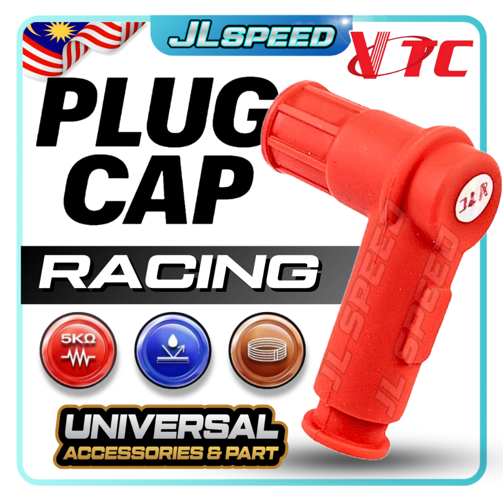 VTC Universal Racing Plug Cap Kepala Spark Plug Waterproof EX5 DREAM ...
