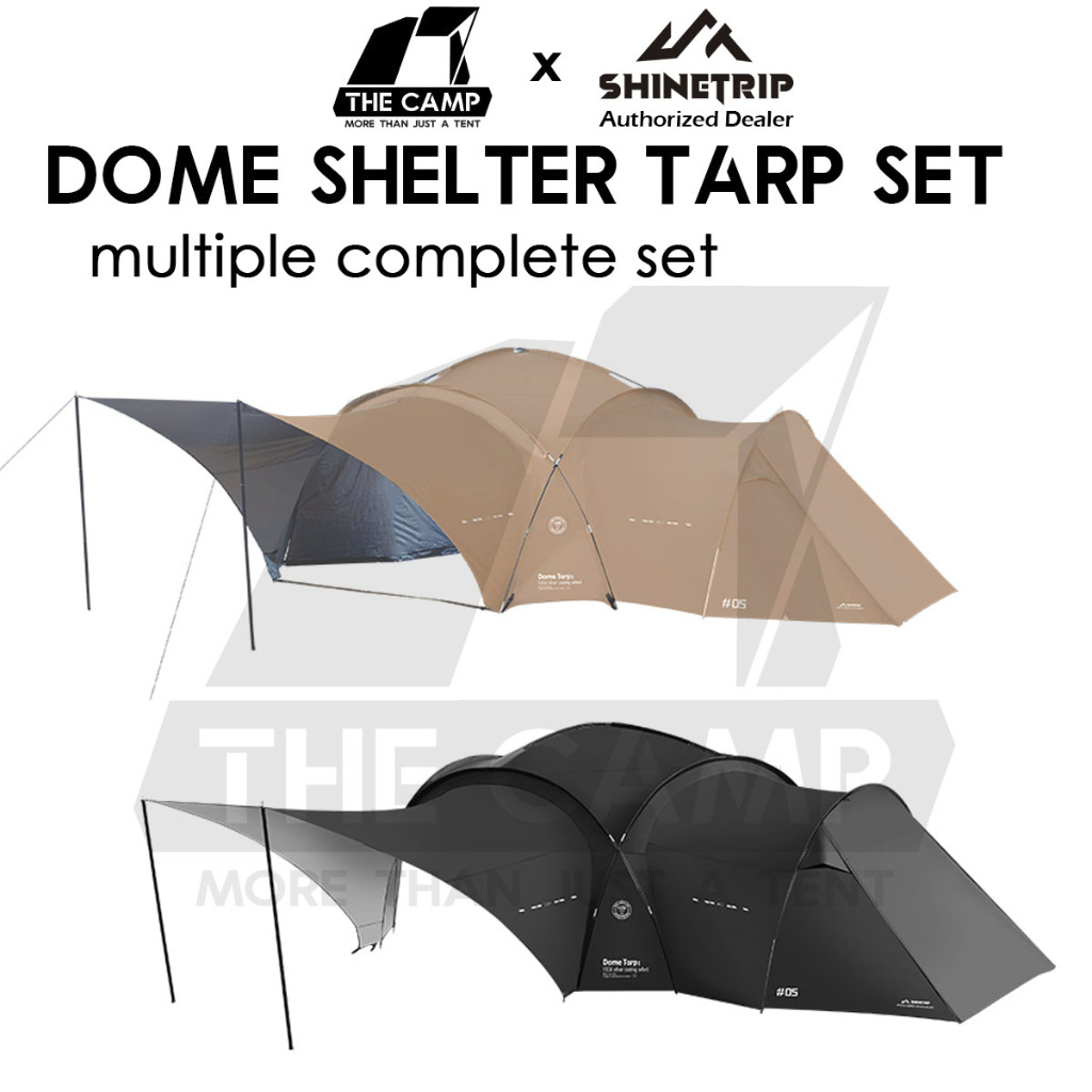 Shinetrip Dome Shelter Tarp Set Door Cloth Door Mesh Net PU3000 Silver ...