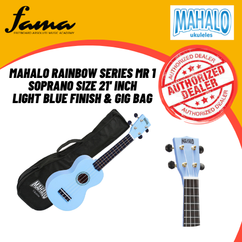 [FAMA]MAHALO Rainbow Series MR 1 Soprano SIZE 21' INCH LIGHT BLUE ...