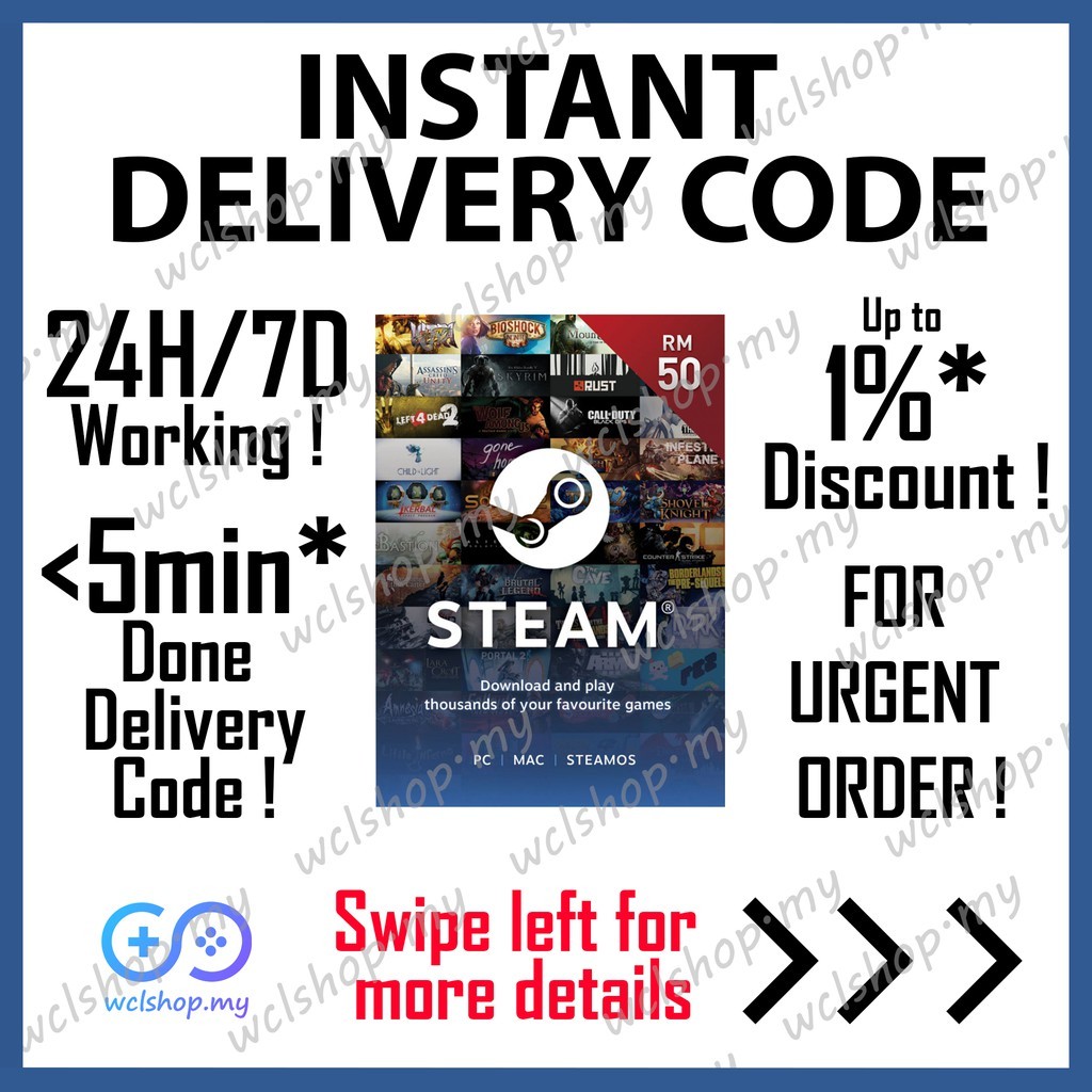 [24/7 Self Collect/Receive by Email] Steam Wallet MY steam wallet my Steam Code Steam Wallet ...