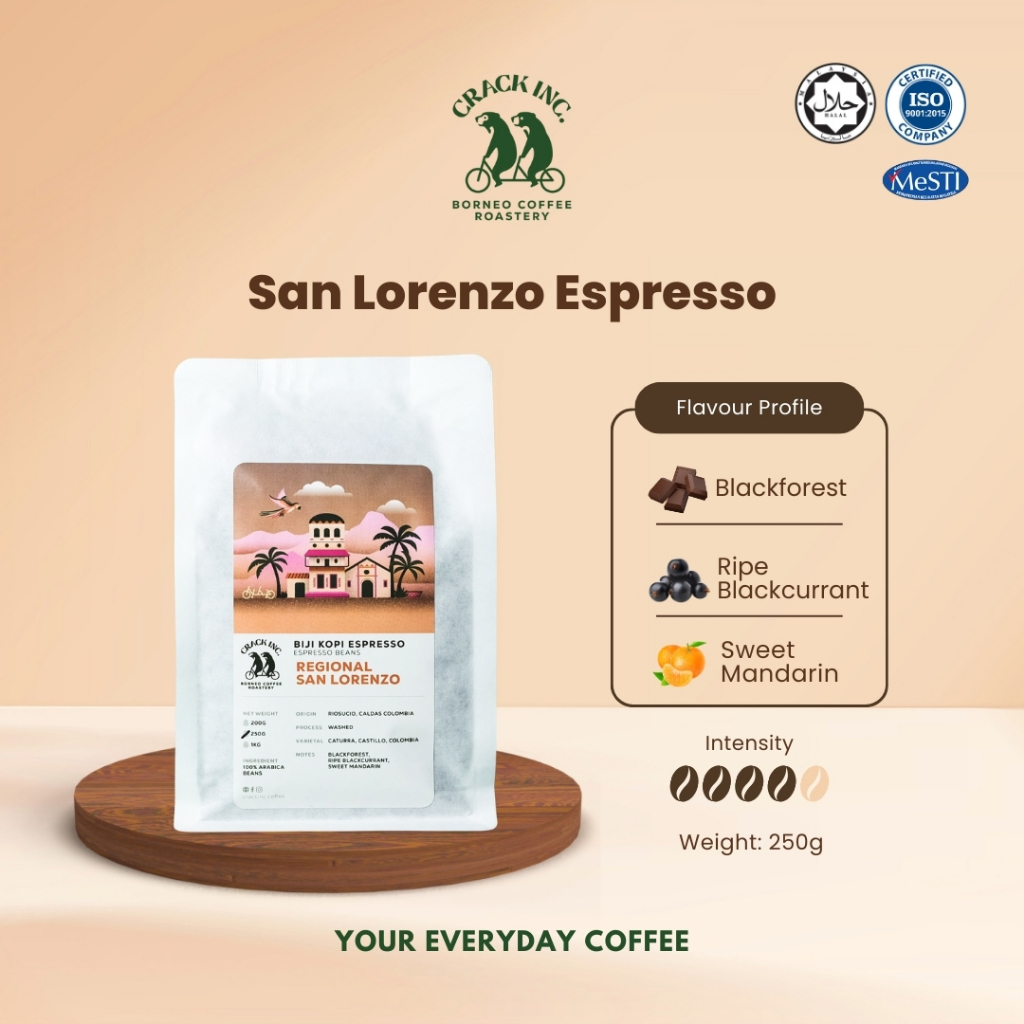 CRACK INC. COFFEE- Colombia San Lorenzo Espresso (250g/1kg) | Shopee ...