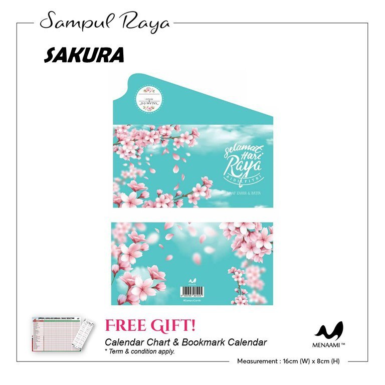 [ MENAAMI ] SAKURA SAMPUL DUIT RAYA 2025 ANGPAO CANTIK MONEY ENVELOPE ...