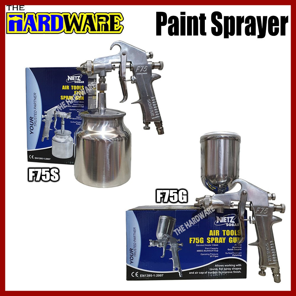 NIETZ SOBAR Paint Spray Gun Paint Sprayer Model F75G F75S with Alloy ...