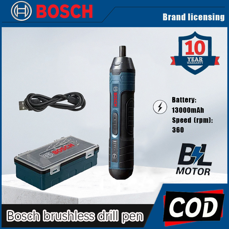 Bosch Brushless Electric Screwdriver 106 Pieces Cordless Screwdriver ...