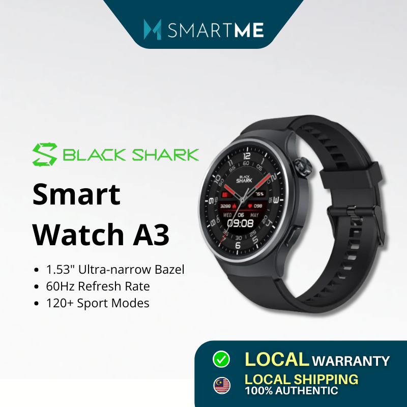 Black Shark Smart Watch A3 - 1.53" Ultra-Narrow Bezel Display | END ...