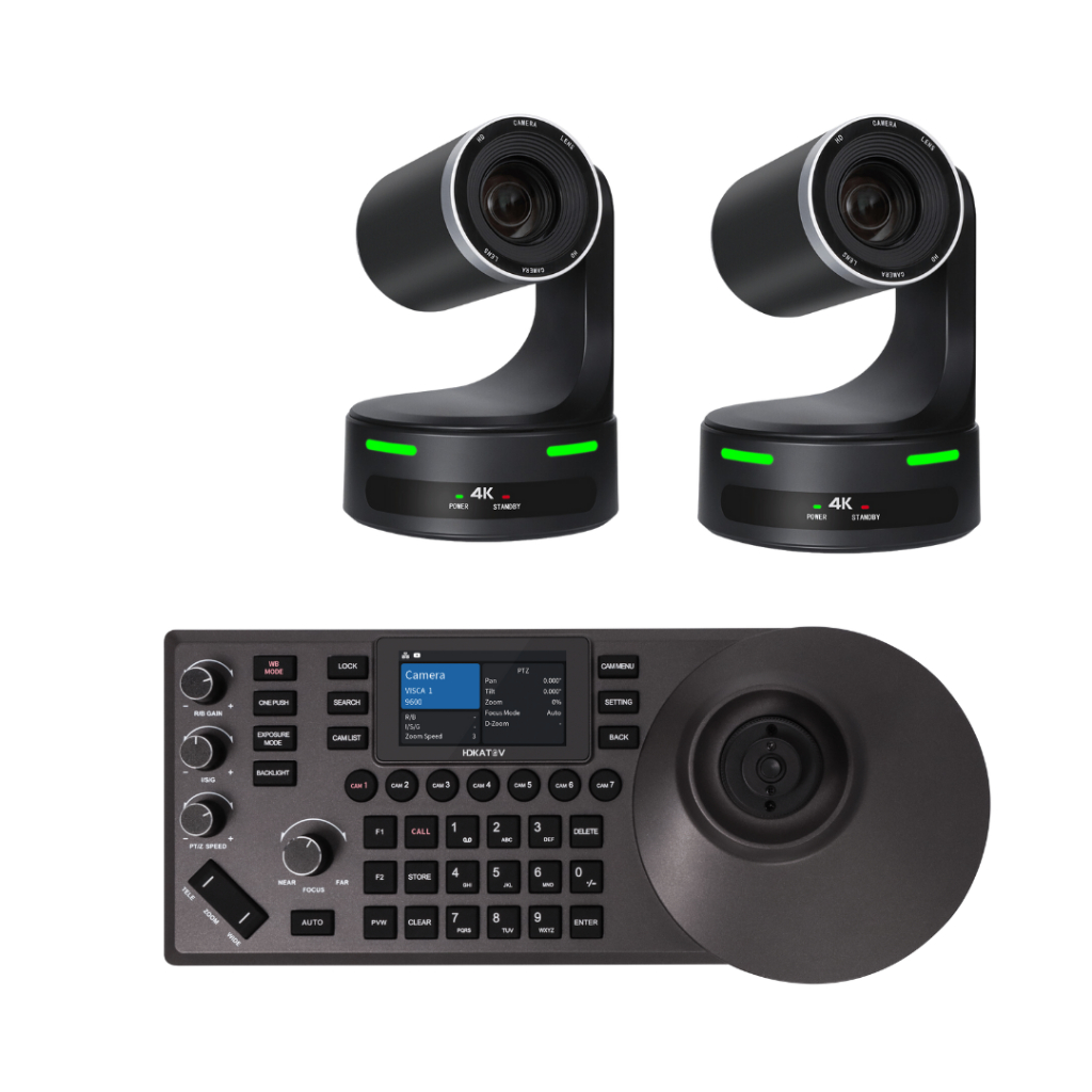 Kato KT-UH86DHN x2pcs+Kato KC20 4K NDI PTZ Camera with Multifunctional ...