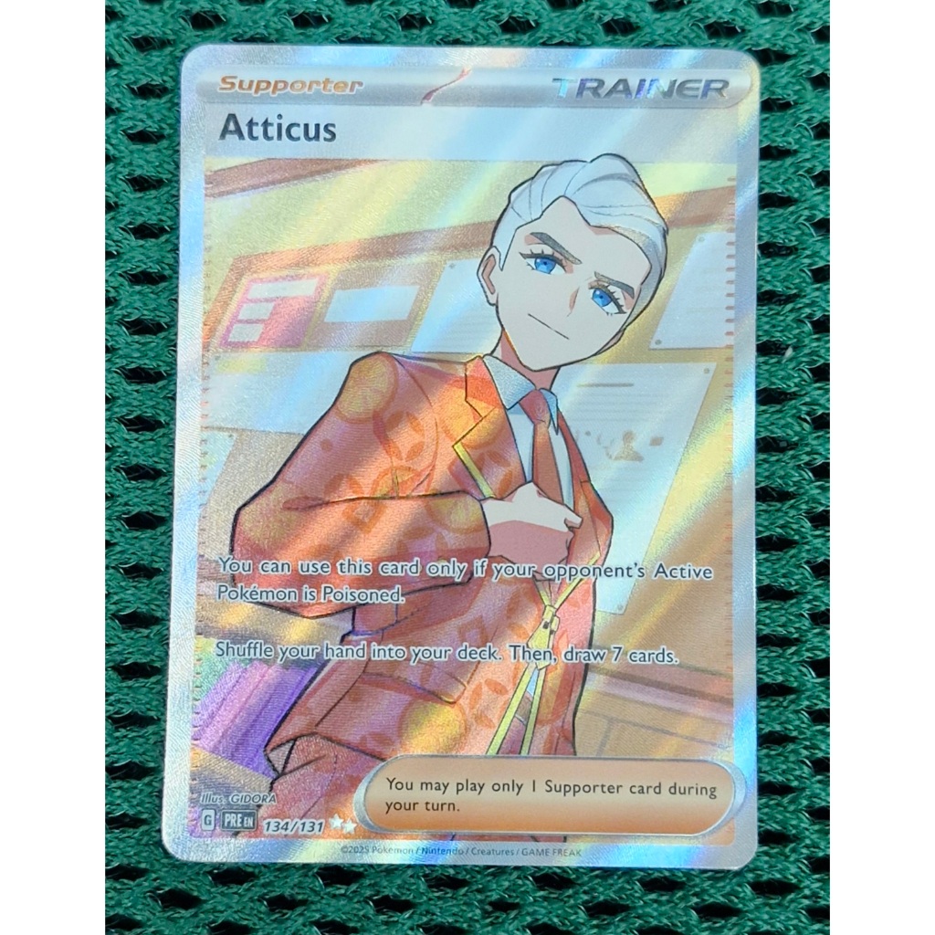 Pokemon TCG Prismatic Evolutions Trainer Atticus FA 134/131 | Shopee ...