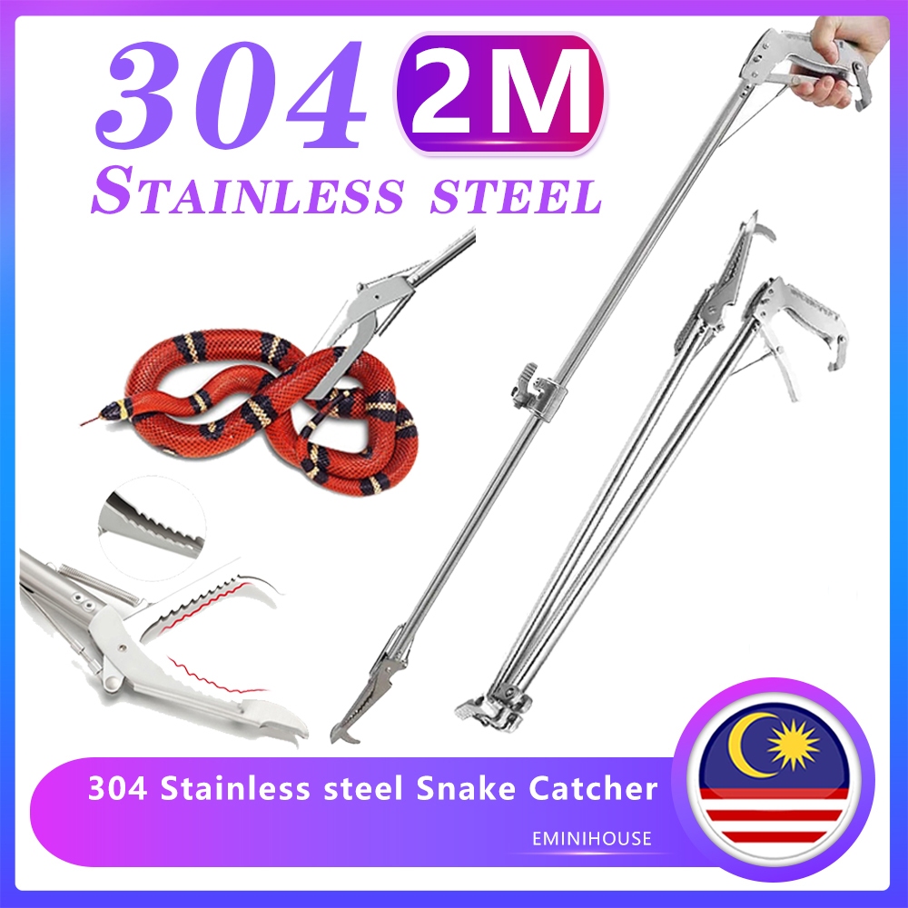 2Meter Snake Catcher Snake Grabber Snake Tong Foldable Snake Clamps ...