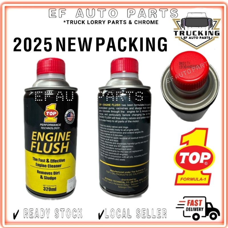 💯 ORIGINAL TOP 1 ENGINE FLUSH 320ML PETROL DIESEL CAR MOTOR LORRY BOAT ...