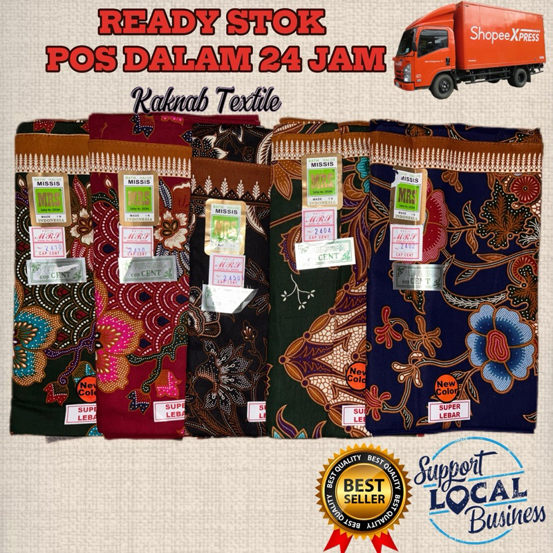 KAIN BATIK LEPAS (MRS) EXTRA LEBAR 100% COTTON LEMBUT Made in Indonesia ...