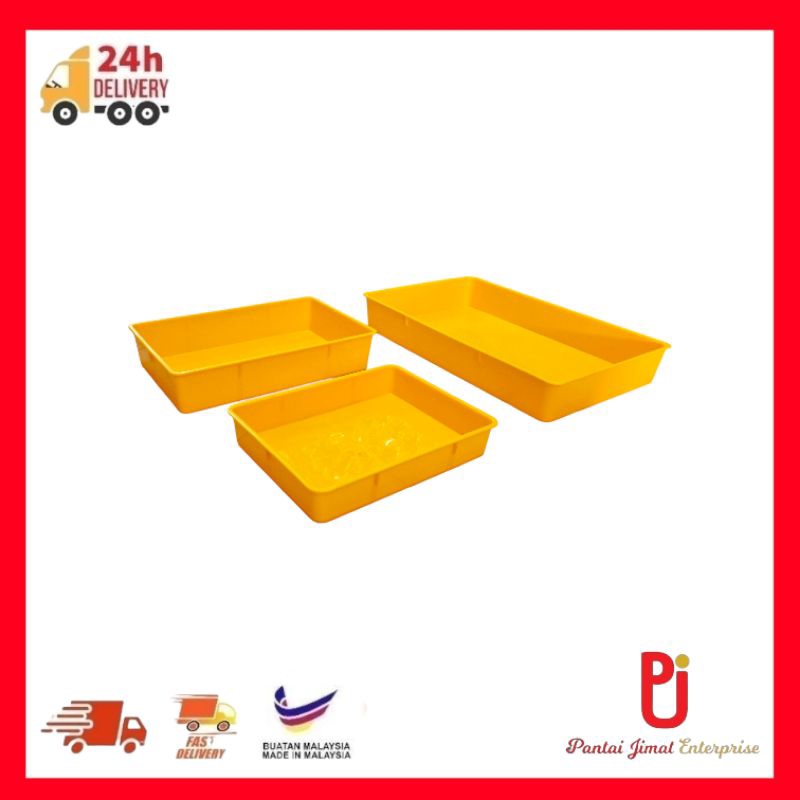 Dulang Kuning Plastik/ Dulang Serbaguna/Dulang Kedai Roti/Plastic ...