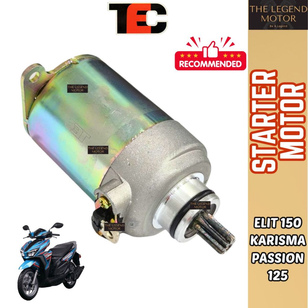 MODENAS PASSION 125 KARISMA ELIT 150 ELIT150 STARTER MOTOR ASSY STATER ...