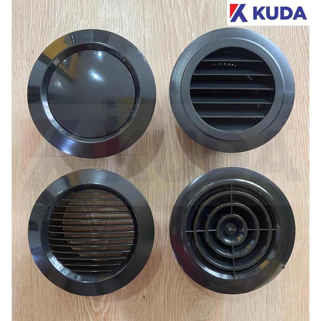 (Black) Air Vent Cover/Air Vent Extract Valve Grille Round Diffuser ...