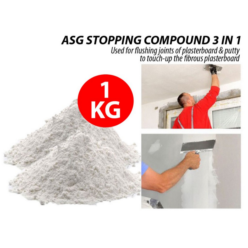 MKR 1KG 3In1 ASG CEMENT STOPPING COMPOUND/ SIMEN PLASTER CEILING ...