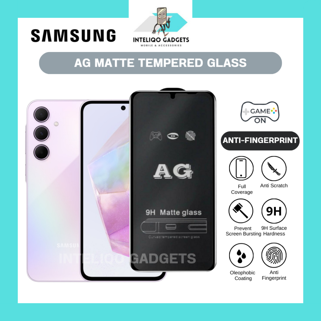 Samsung A56 A36 A26 A16 A55 A35 A14 A25 A34 A24 A54 A50 A23 A12 A22 A72 A73 AG Matte Tempered ...