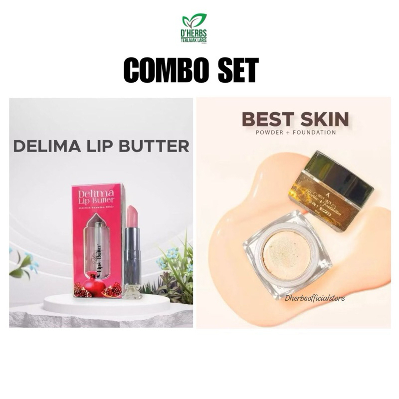 DHERBS New Combo Cantik (Delima + Best Skin Powder) | Shopee Malaysia