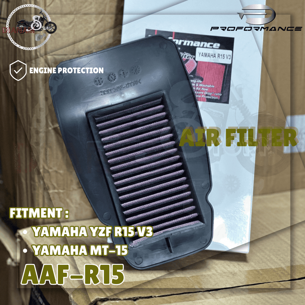 YAMAHA YZF R15 V3/ MT-15 High Performance Racing Air Filter Motorcycle ...