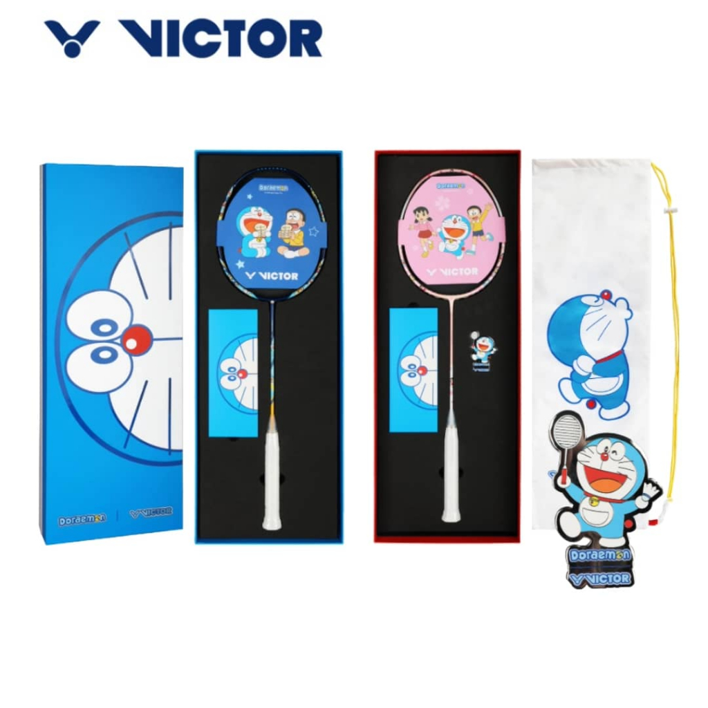 VICTOR X Doraemon Collaboration Series Badminton Racket Gift Box SET ...