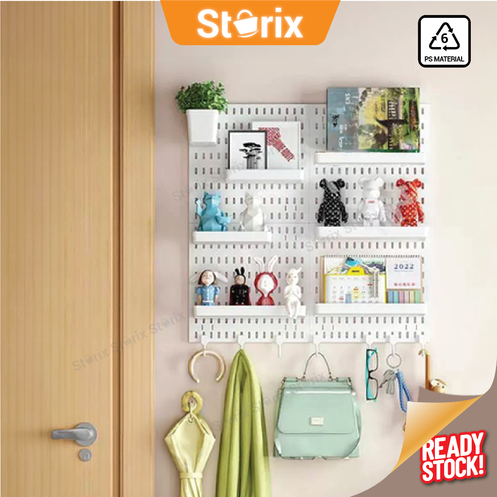 Storix PS Material Wall Mounted Accessories Wall Organizer DIY Pegboard ...