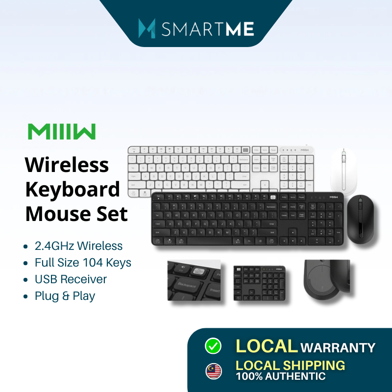 Xiaomi Ecosys MIIIW Wireless Keyboard & Mouse Set for Windows/Mac One ...