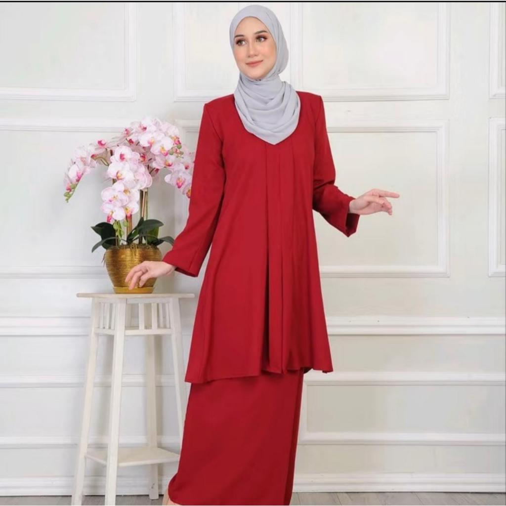 NEW DESIGN KABAYA RAYA 2025 ( HIGH QUALITY COMO CREPE) | Shopee Malaysia