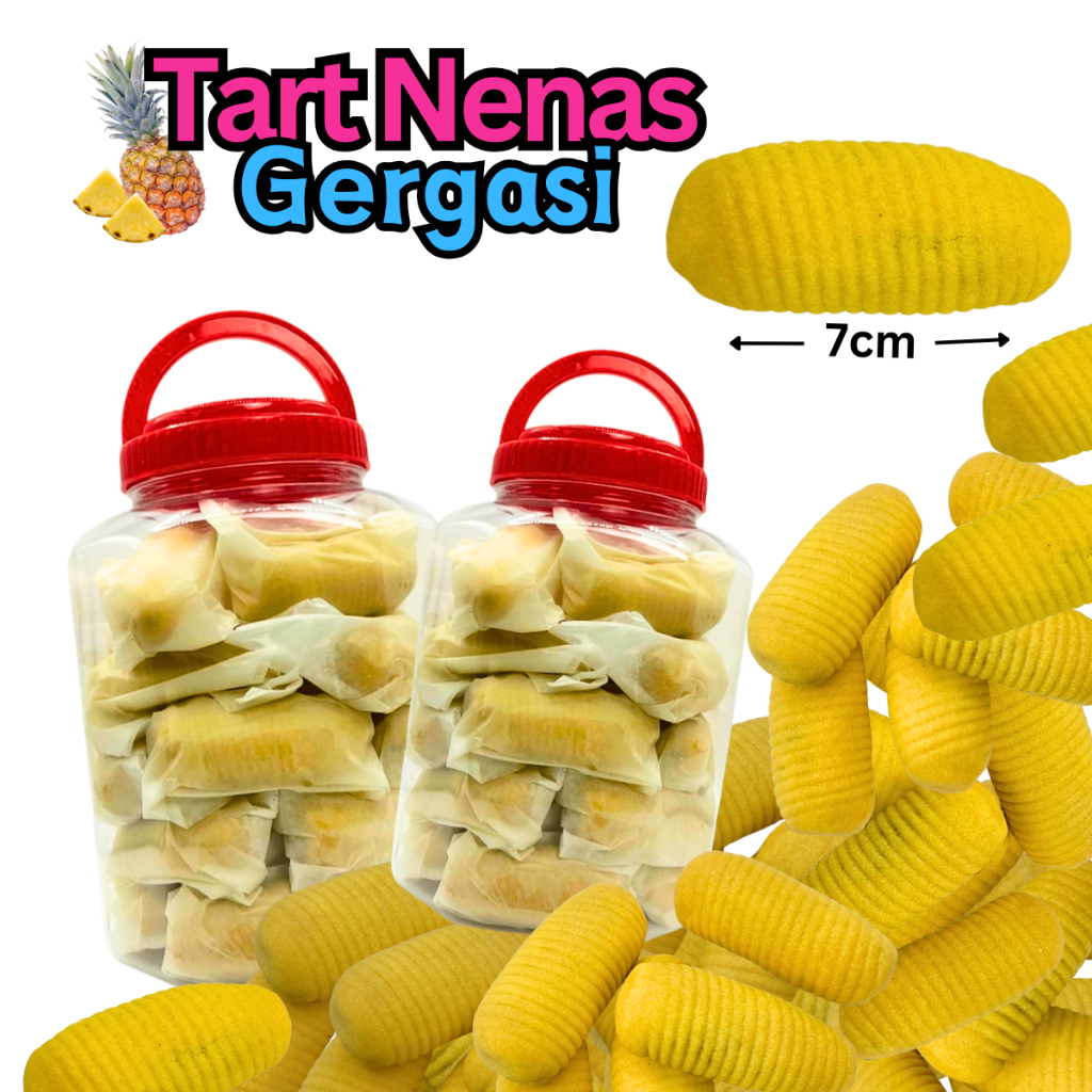 Biskut Tart Nenas Gergasi inti banyak | Homemade Muslim Produk | Shopee ...
