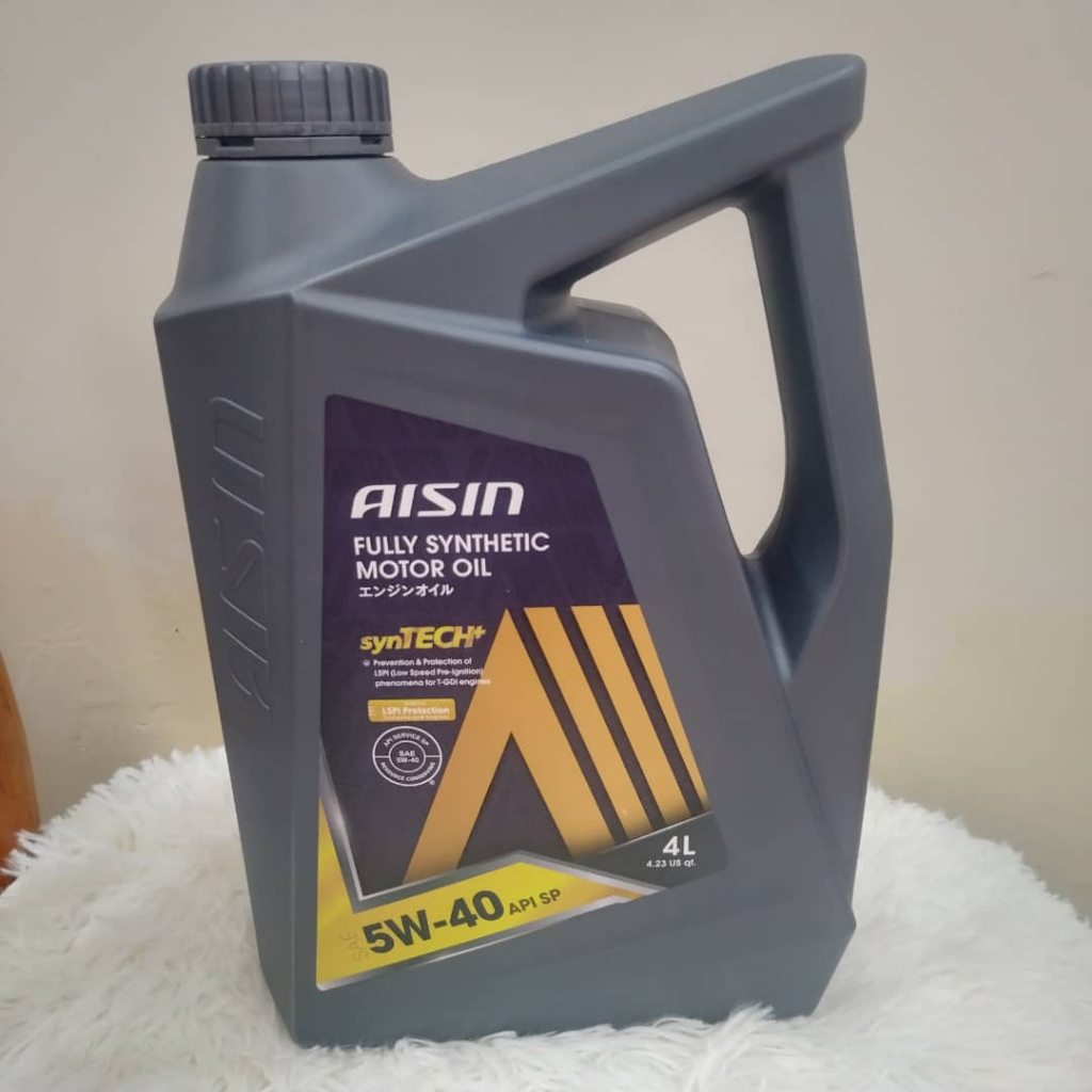 AISIN 5W40 API-SP(CAN USE 10,000KM) FULLY SYNTHETIC JAPAN ENGINE OIL ...