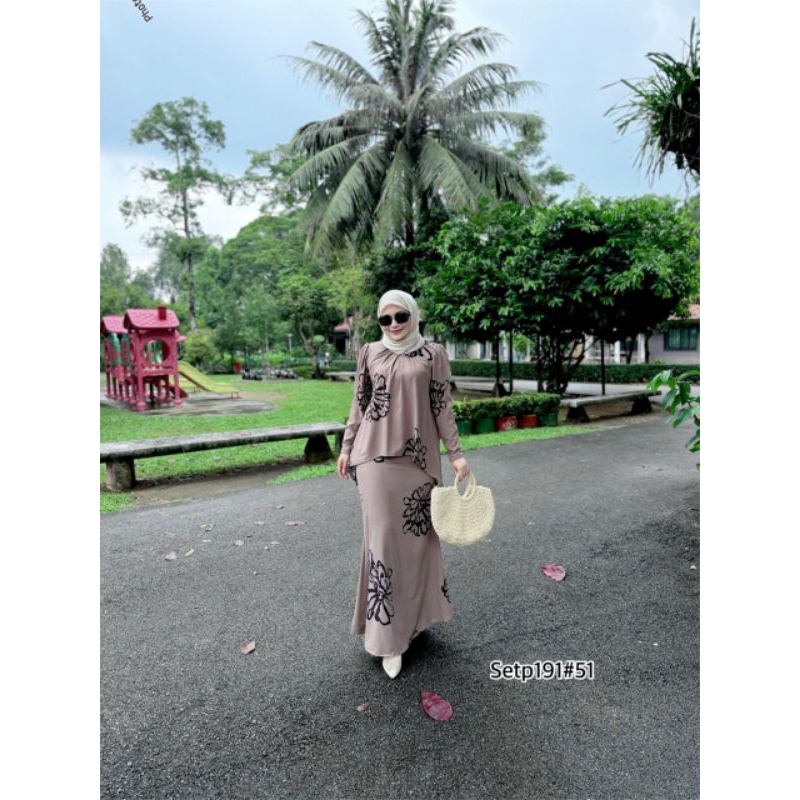 🔥HOT SET RAYA 2025🔥SET RAYA BERCORAK FREESIZE/SET RAYA KOD P.191 ...