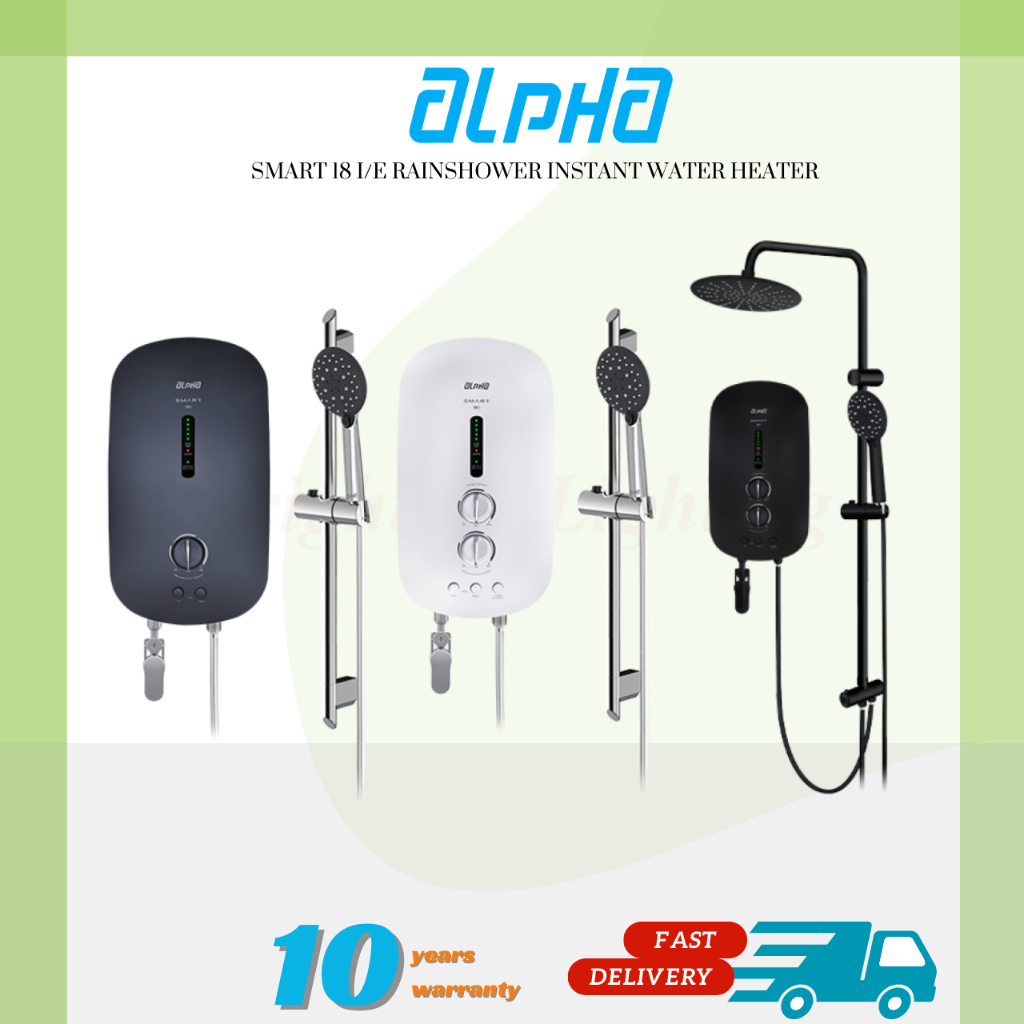 ALPHA SMART 18-E RS/18-I RS Plus Rain Shower Instant Water Heater DC Pump NEW BEST online 2025 ...