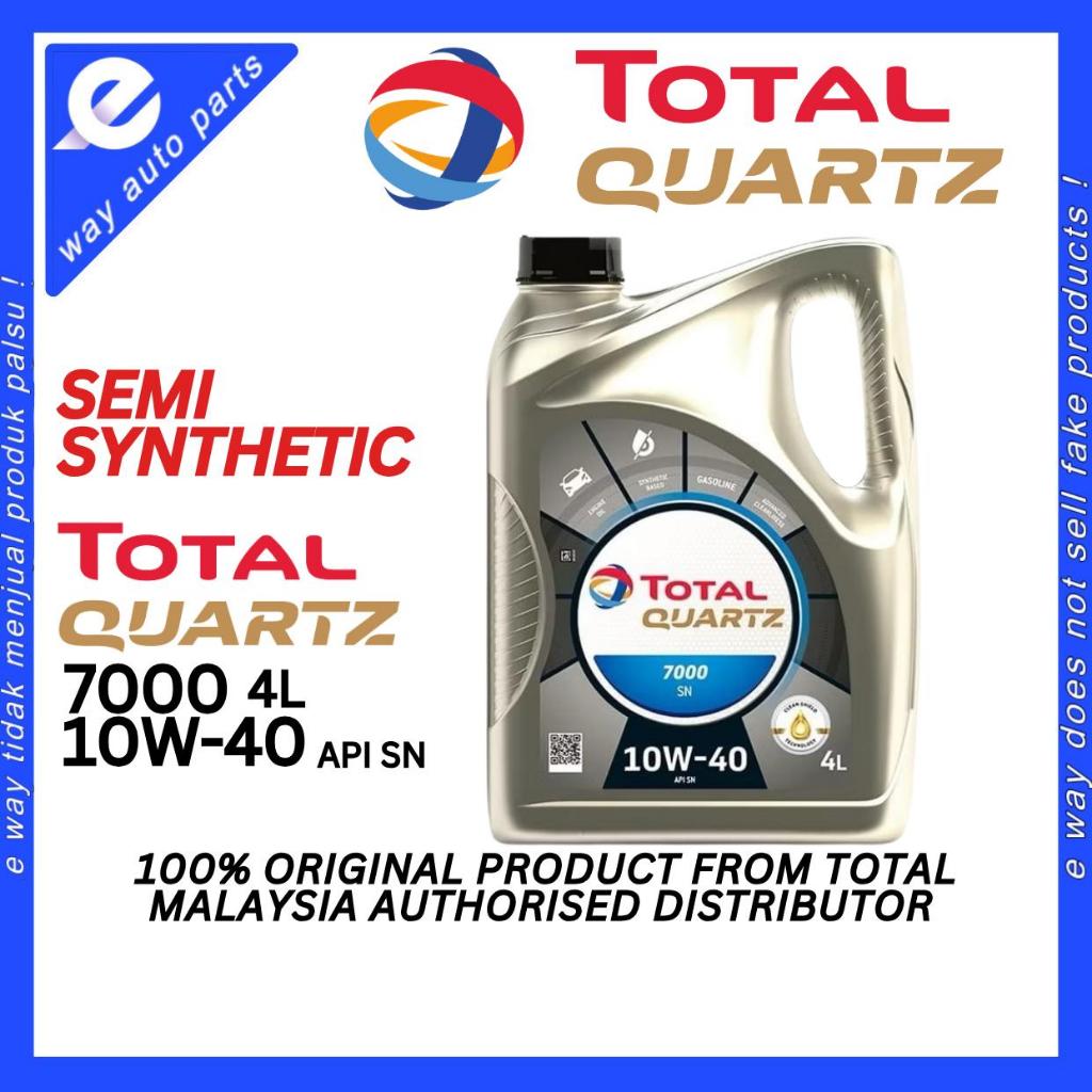 TOTAL QUARTZ 7000 10W-40 MOTOR OIL 4L | Shopee Malaysia
