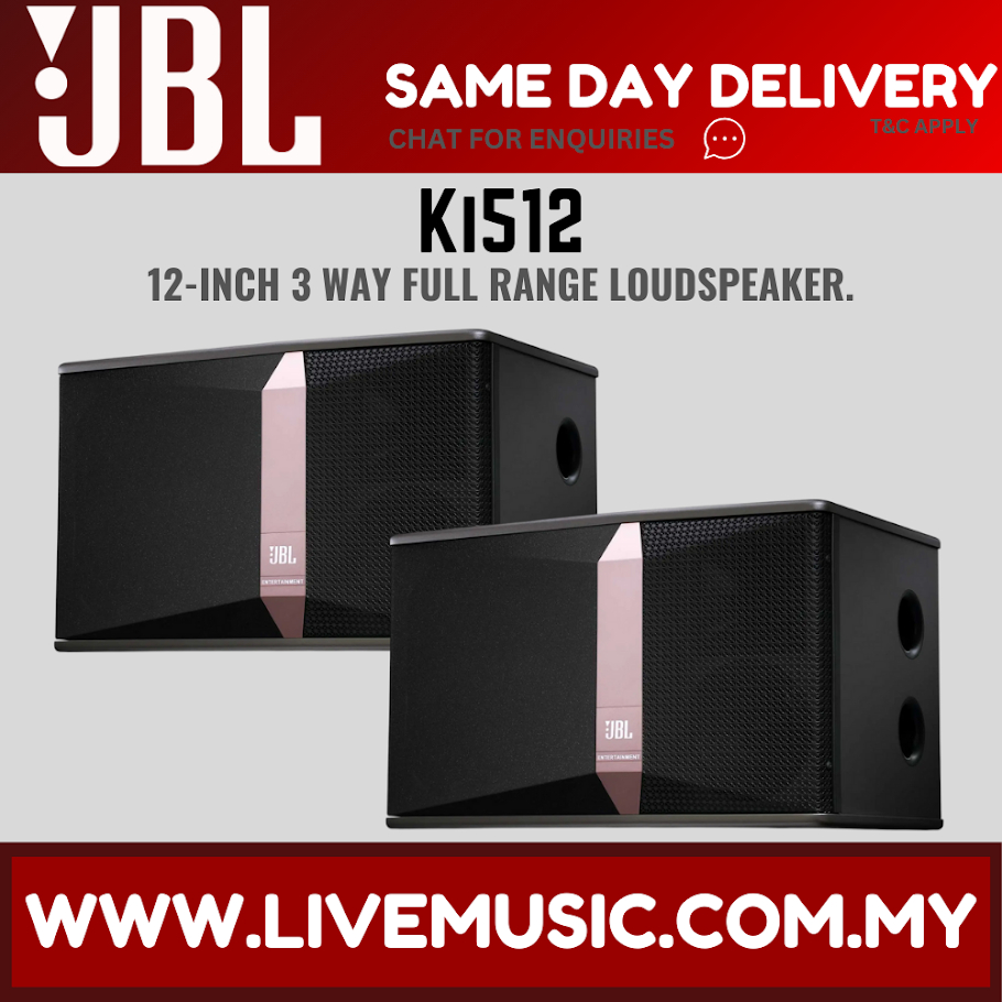 JBL Ki512 Ki Series Karaoke Speaker 3 Way Full Range Loudspeaker ( Ki ...