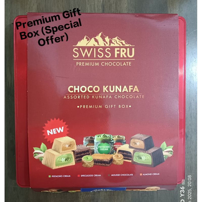 {NEW PREMIUM GIFT BOX} SWISS FRU PREMIUM CHOCO KUNAFA AND ASSORTED ...