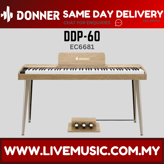 Donner DDP-60 88 Key Digital Piano for Beginner, Electric Keyboard with ...