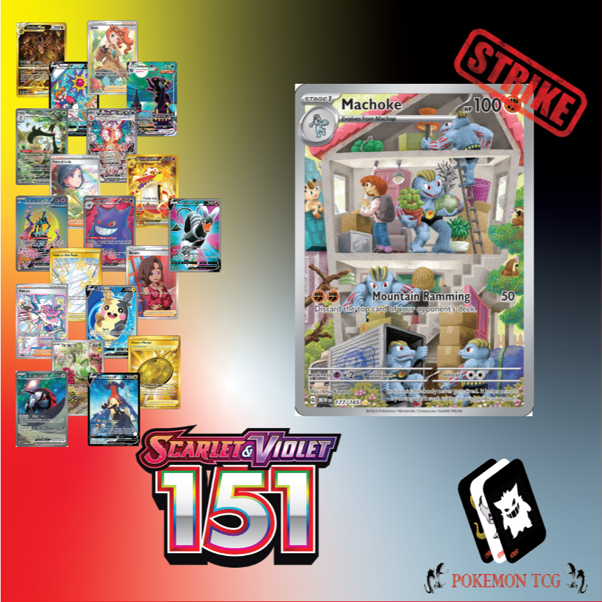 Machoke 177/165 Illustration Rare 151 SV3.5 PTCG | Shopee Malaysia