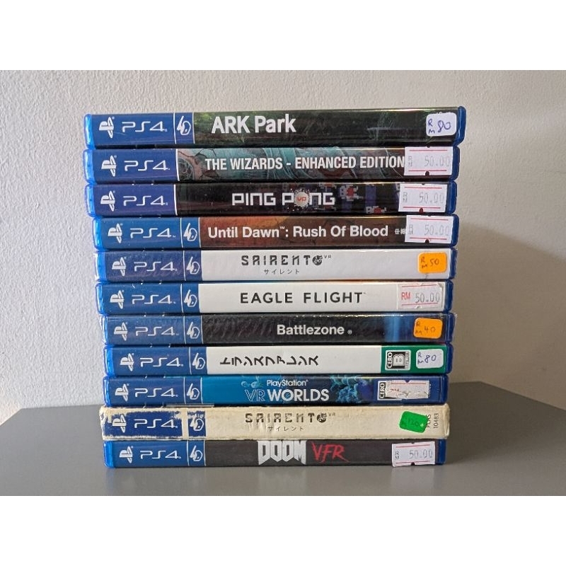 Various PS4 PSVR Games USED and New Titles English Playstation 4 VR ...