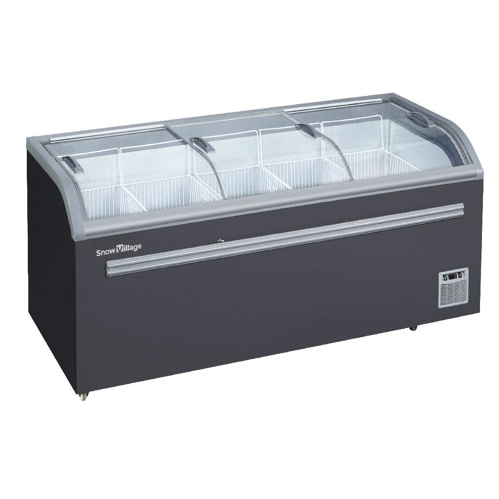 SnowVillage SD/SC-718 Island Freezer | 718L Commercial Glass Door Chest ...