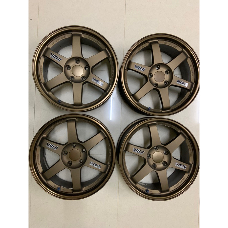 Rays TE37 SPEC 2 R 18x114.3x5 7.5jj Offset 40 All made in japan ...