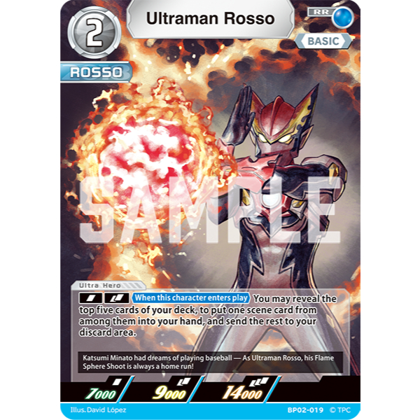 Ultraman Card Game BP02-019 Ultraman Rosso | RR | English Version | Shopee Malaysia